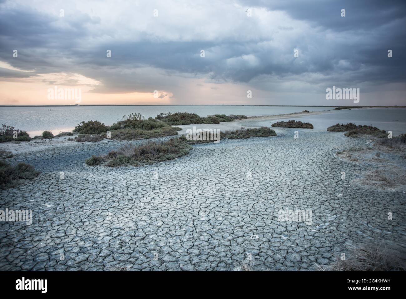 Salt marshes, Natural park Saline di Margherita near Margherita di ...