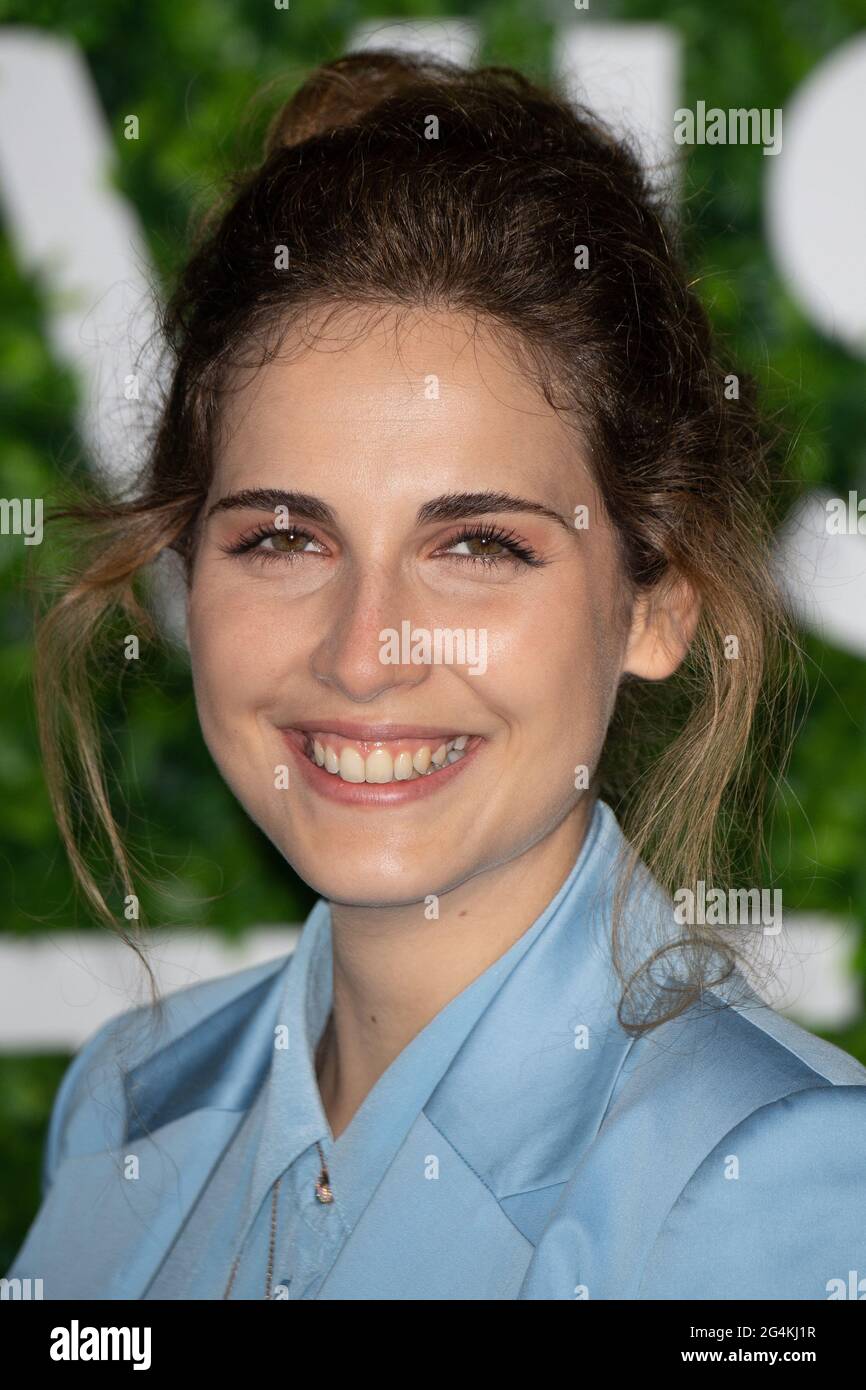 Laura Ledesma poses during a photocall for the TV show Dos Vidas as ...