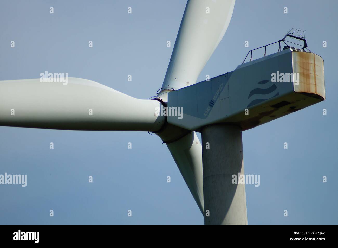 KARBEN, GERMANY - Jun 20, 2021: Nacelle of a wind turbine near ...