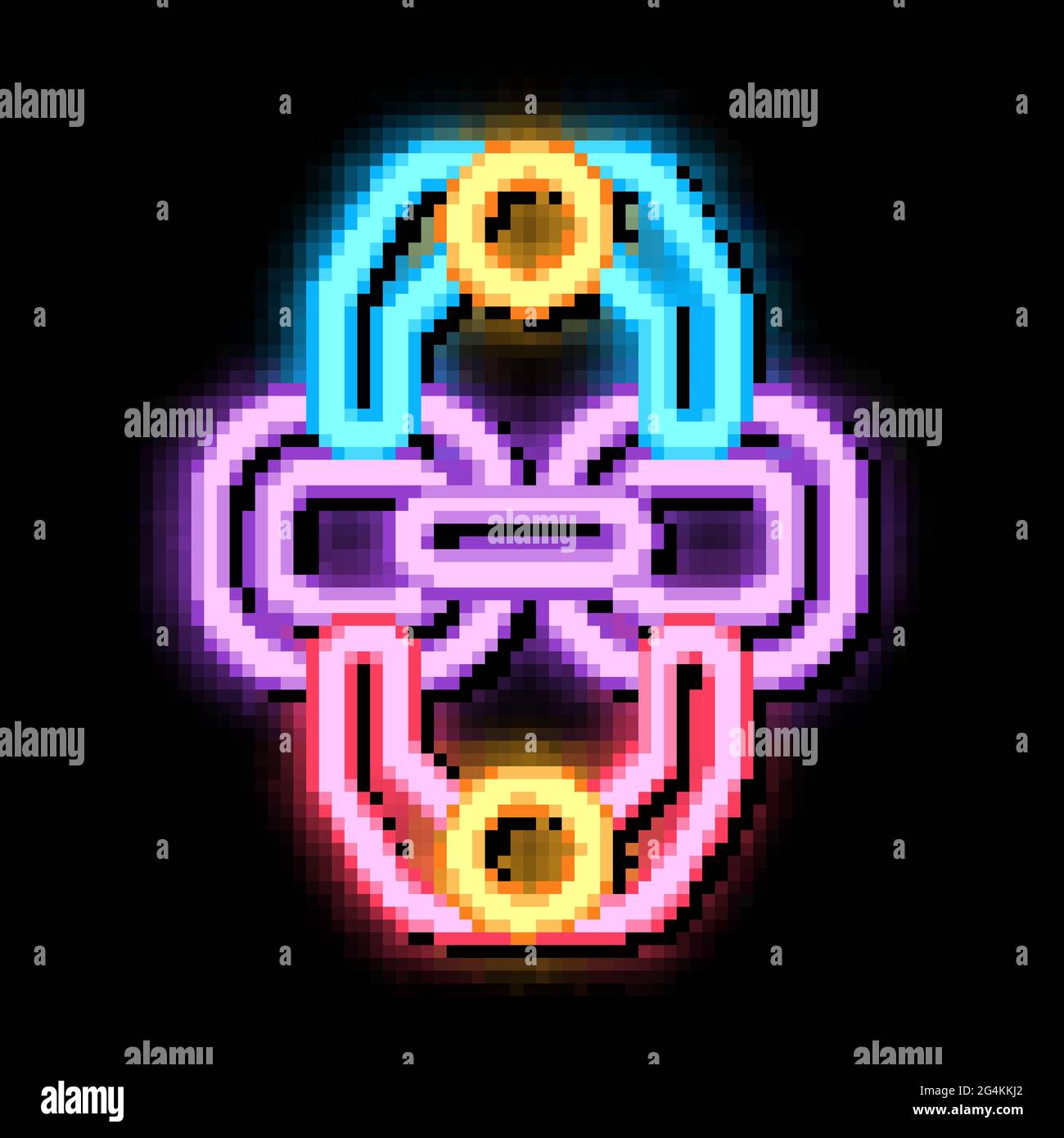 human connection neon glow icon illustration Stock Vector Image & Art ...