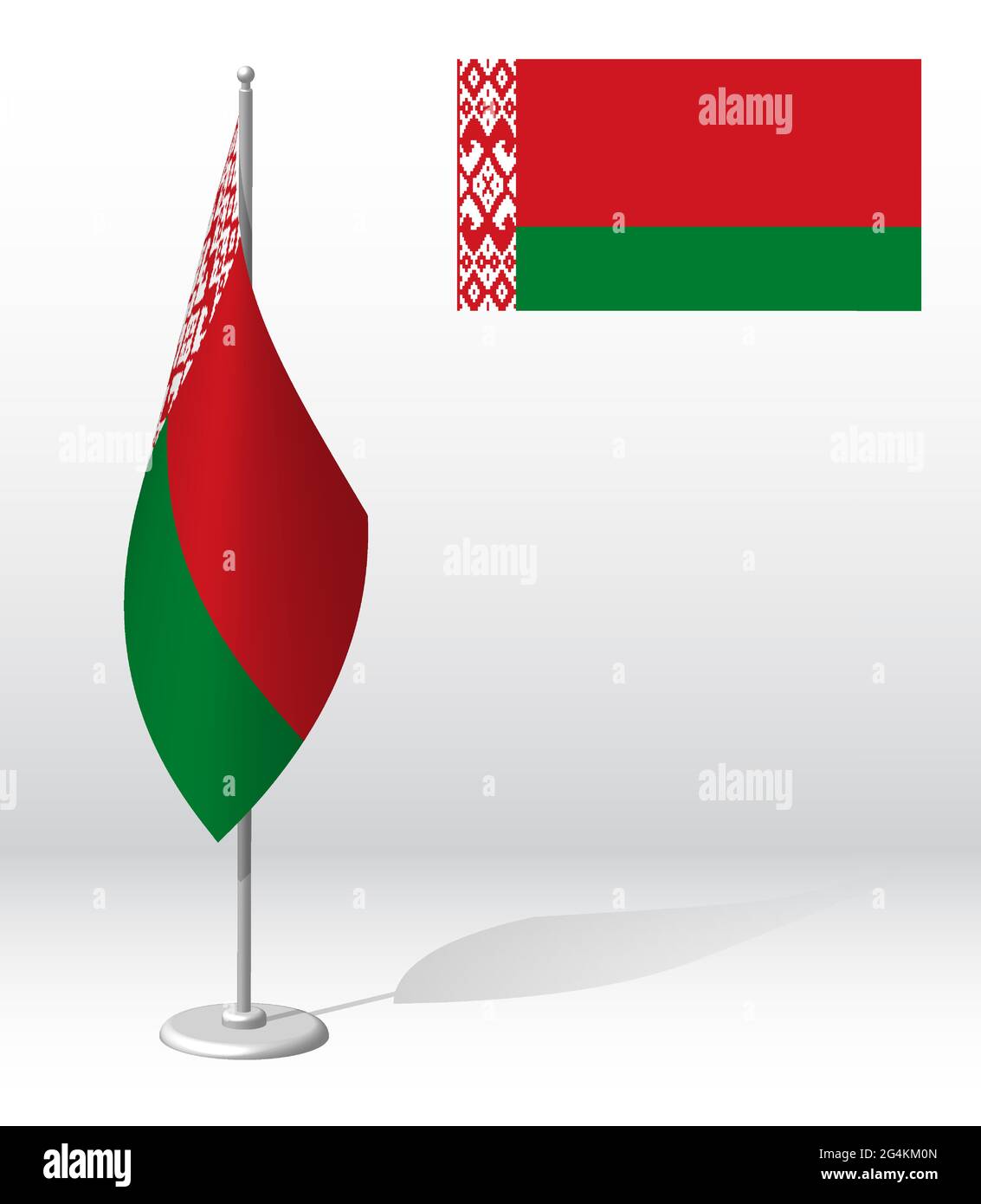 White belarusian flag hanging Stock Vector Images - Alamy