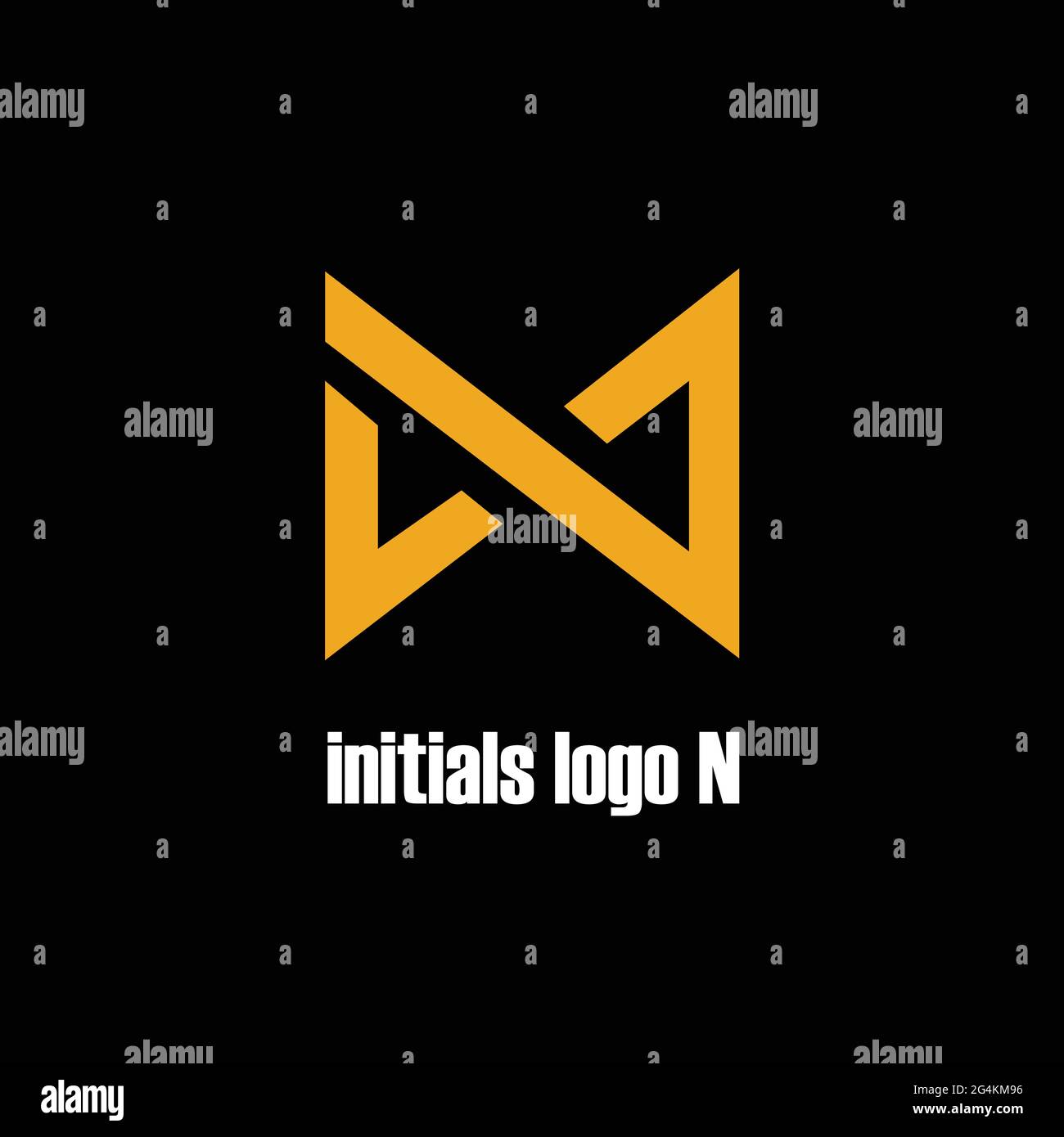 N initial logo exclusive design inspiration Stock Vector Image & Art ...
