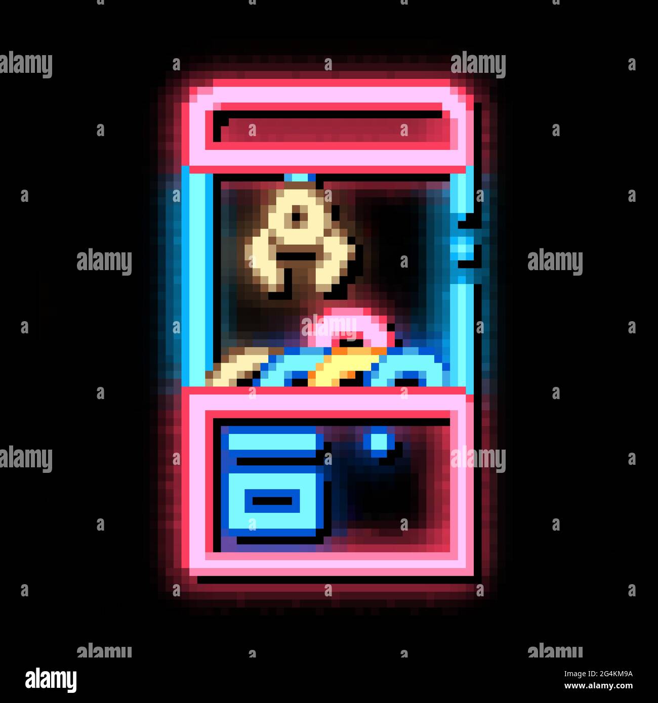 Toy Win Machine Neon Glow Icon Illustration Stock Vector Image And Art Alamy