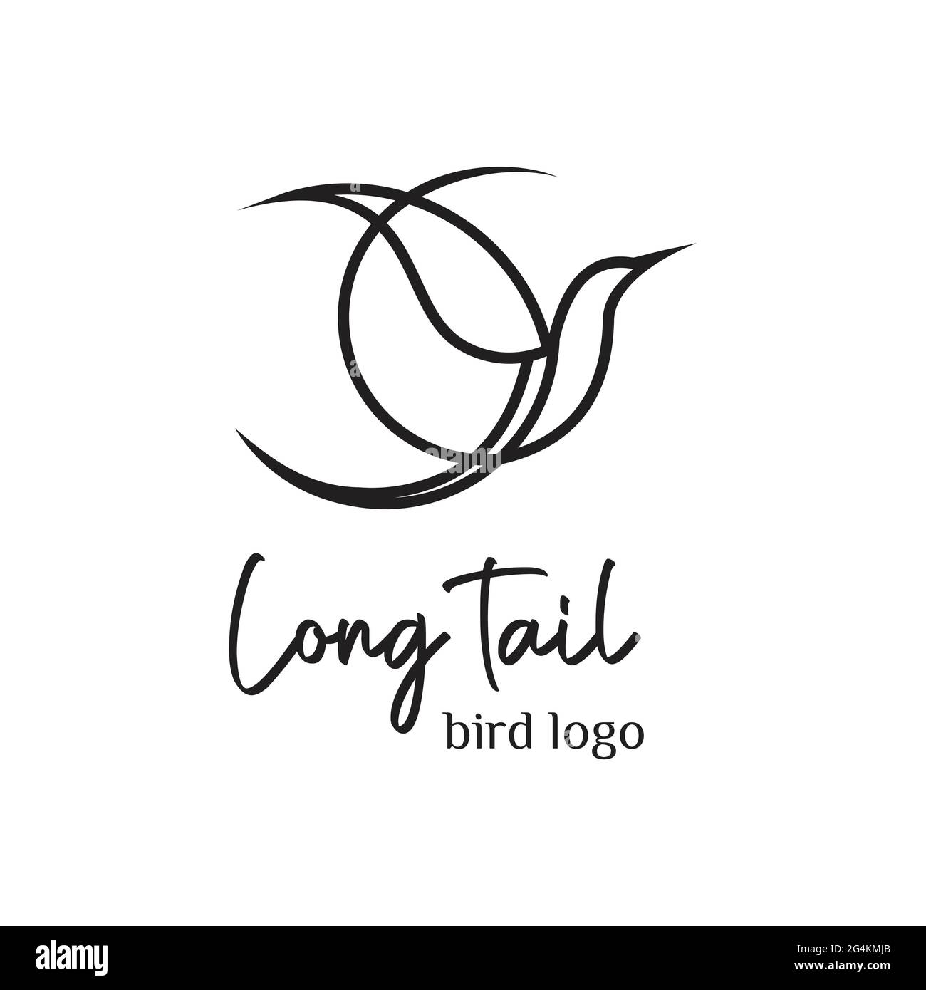 Long white tail feathers Stock Vector Images - Alamy