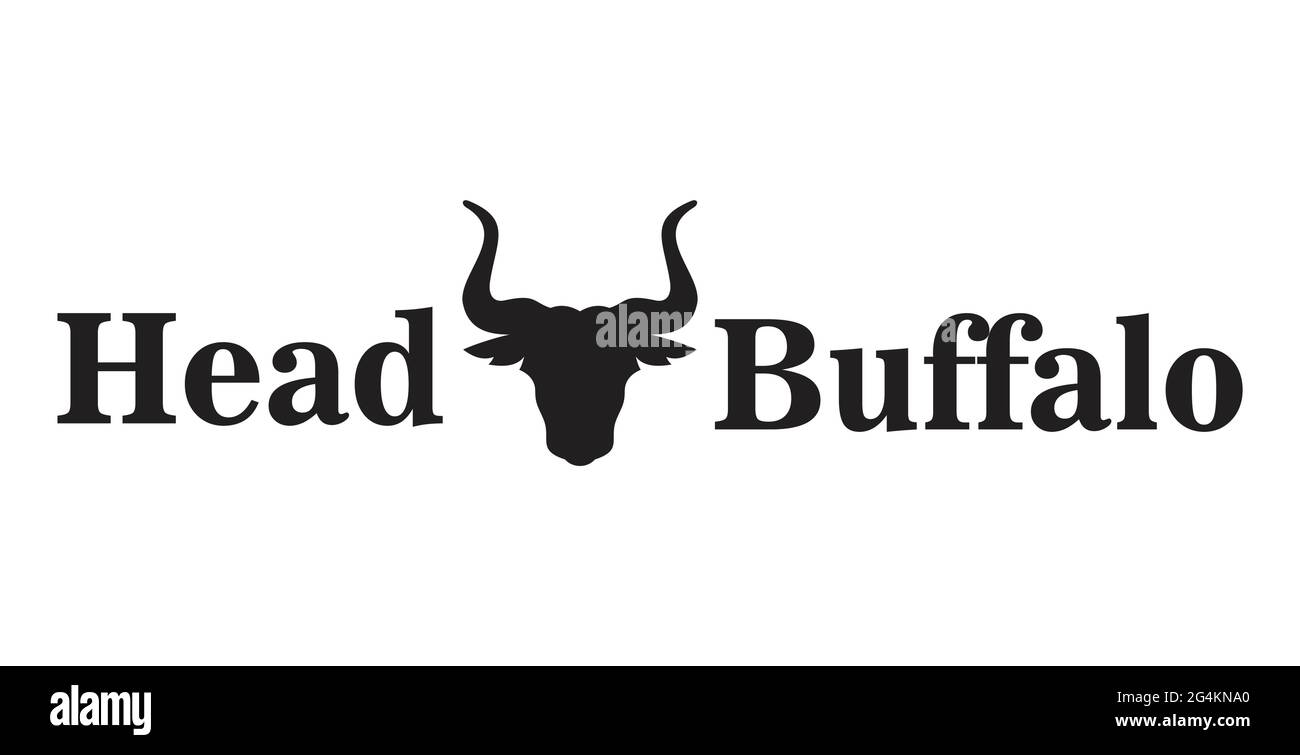 Buffalo Head logo exclusive design inspiration Stock Vector Image & Art ...