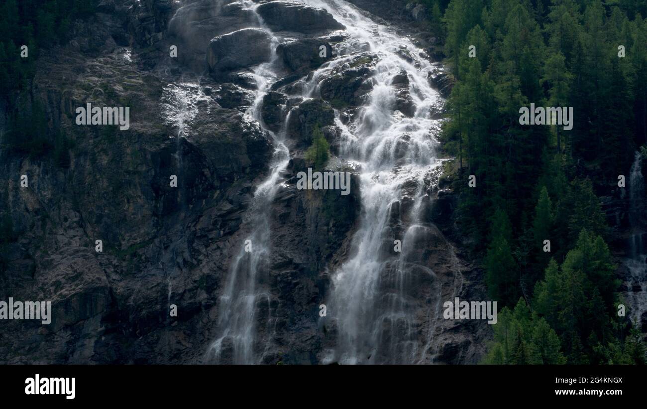 Beautiful waterfall in alps hi-res stock photography and images - Alamy