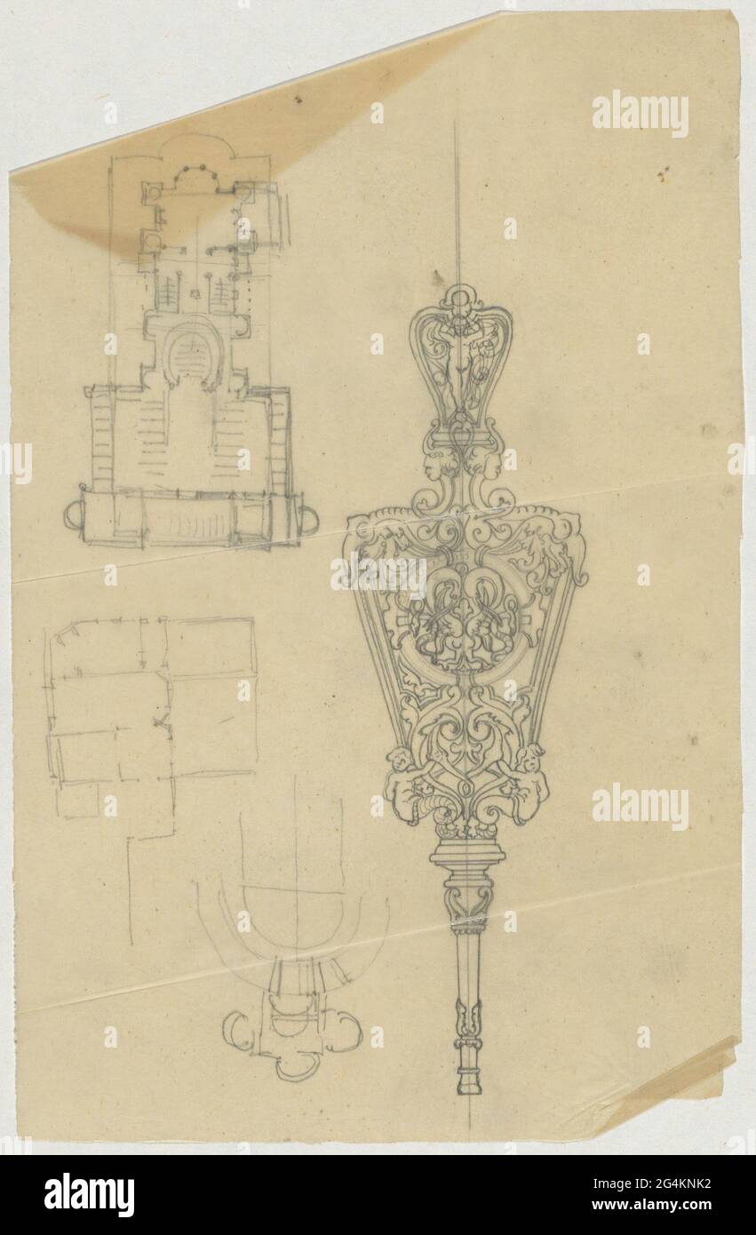 Bellows and architectural map Stock Photo - Alamy