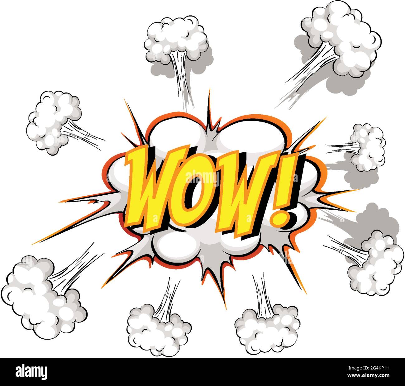 Comic speech bubble with wow text illustration Stock Vector Image & Art ...