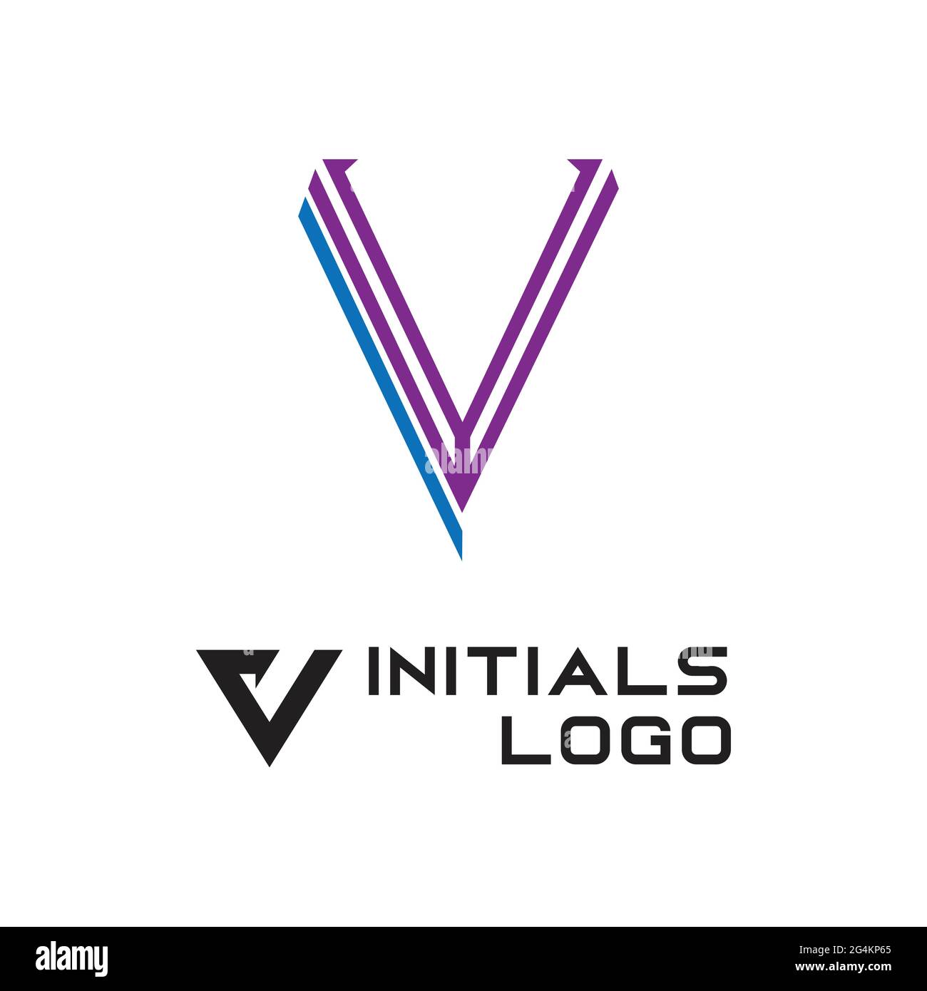 V initials logo exclusive design inspiration Stock Vector Image & Art ...