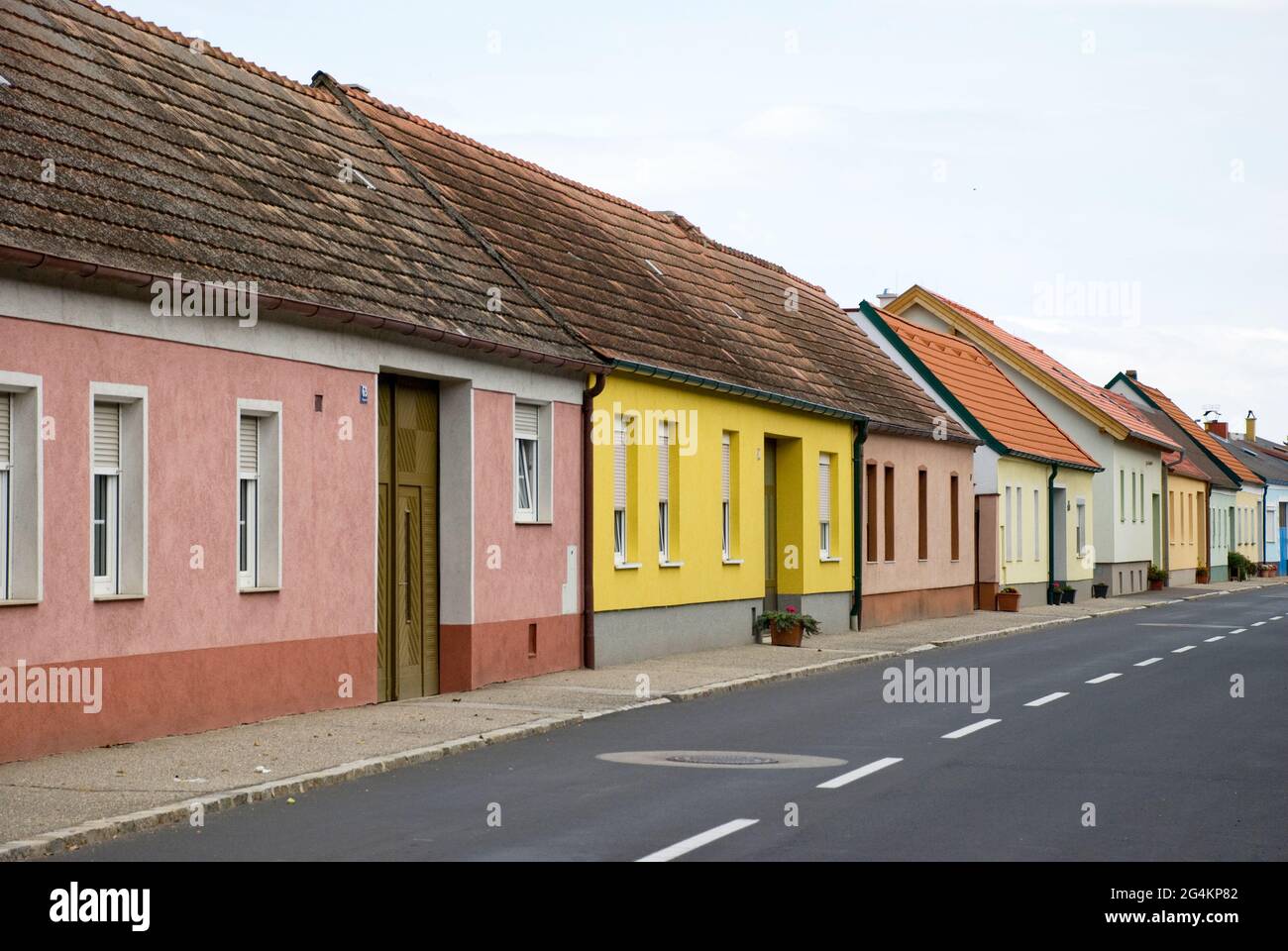 Colorful houses of Rust, Burgenland Stock Photo - Alamy