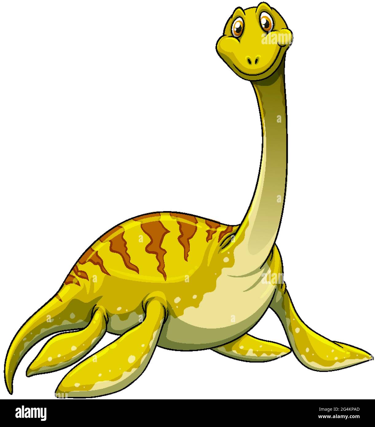 A pliosaurus dinosaur cartoon character illustration Stock Vector Image ...