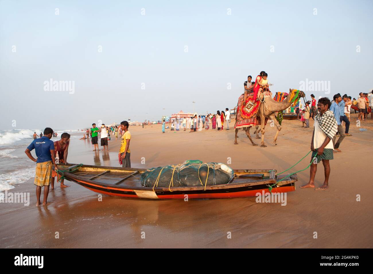 Fishing activities by local fishermen at Puri, Odisha, the most popular ...