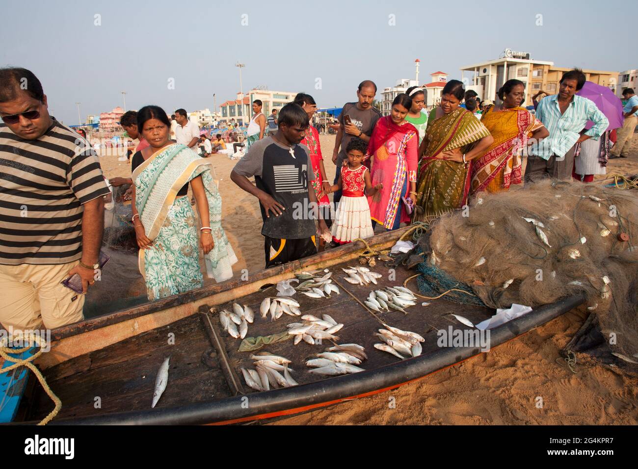 Fishing activities by local fishermen at Puri, Odisha, the most popular ...