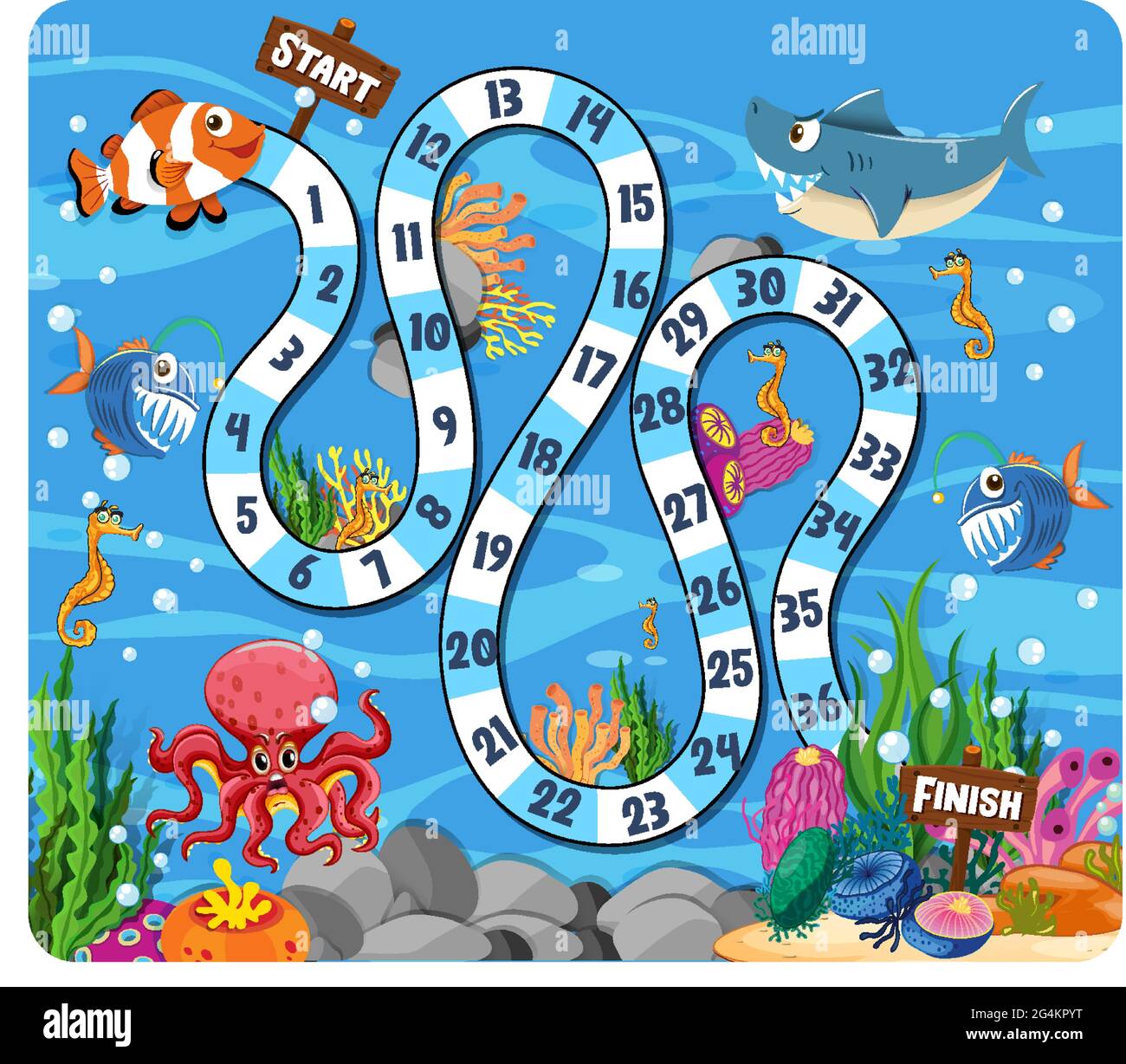 Cute cartoon maze game template illustration Stock Vector Image & Art ...