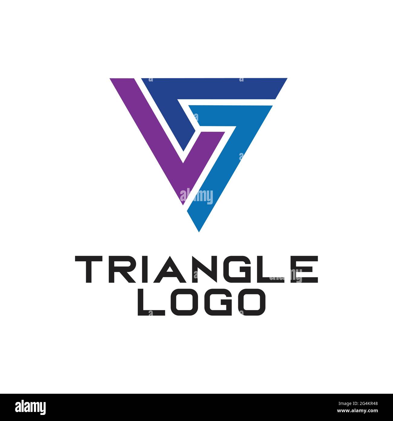 Letter logo geometric triangle Stock Vector Images - Alamy