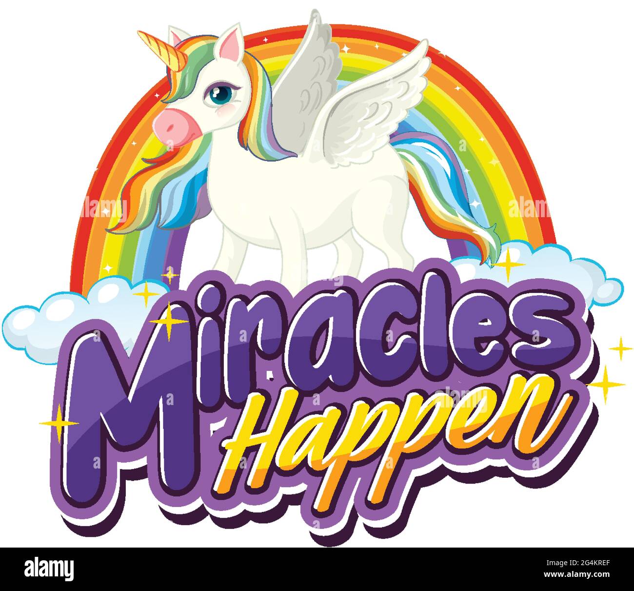 Miracles happen Stock Vector Images - Alamy