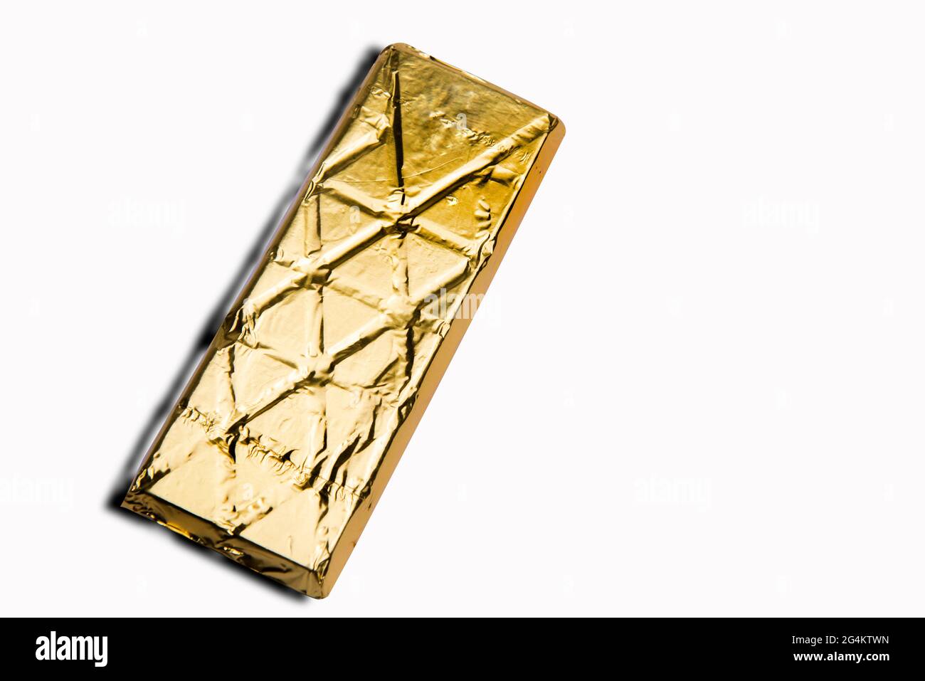 Wrapped chocolate bar isolated over white background Stock Photo - Alamy