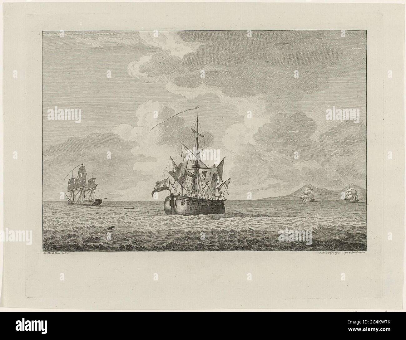 . The Dutch armed wheat ship the woman powerful after the fight with ...