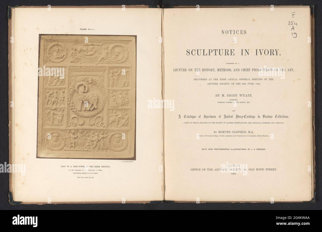 Ivory book cover from the 6th century with representations from the ...