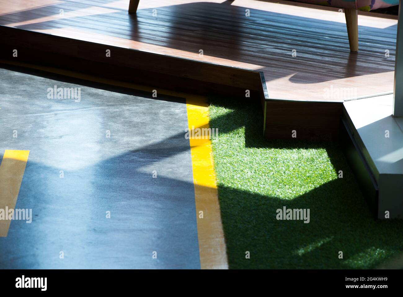Interior view on the office building Stock Photo - Alamy