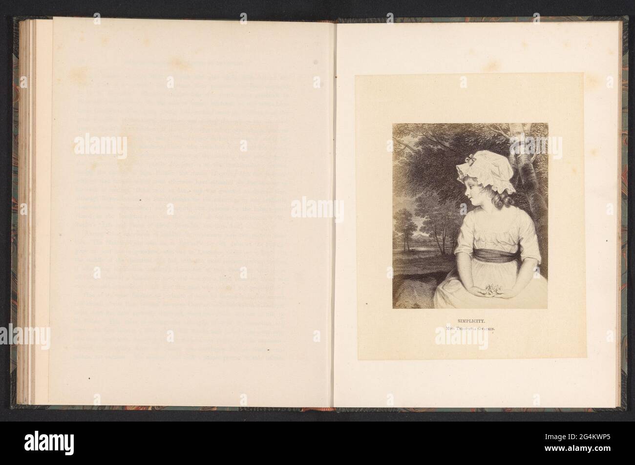 Photo reproduction of a portrait of Miss Theophila Gwatkin as a child ...