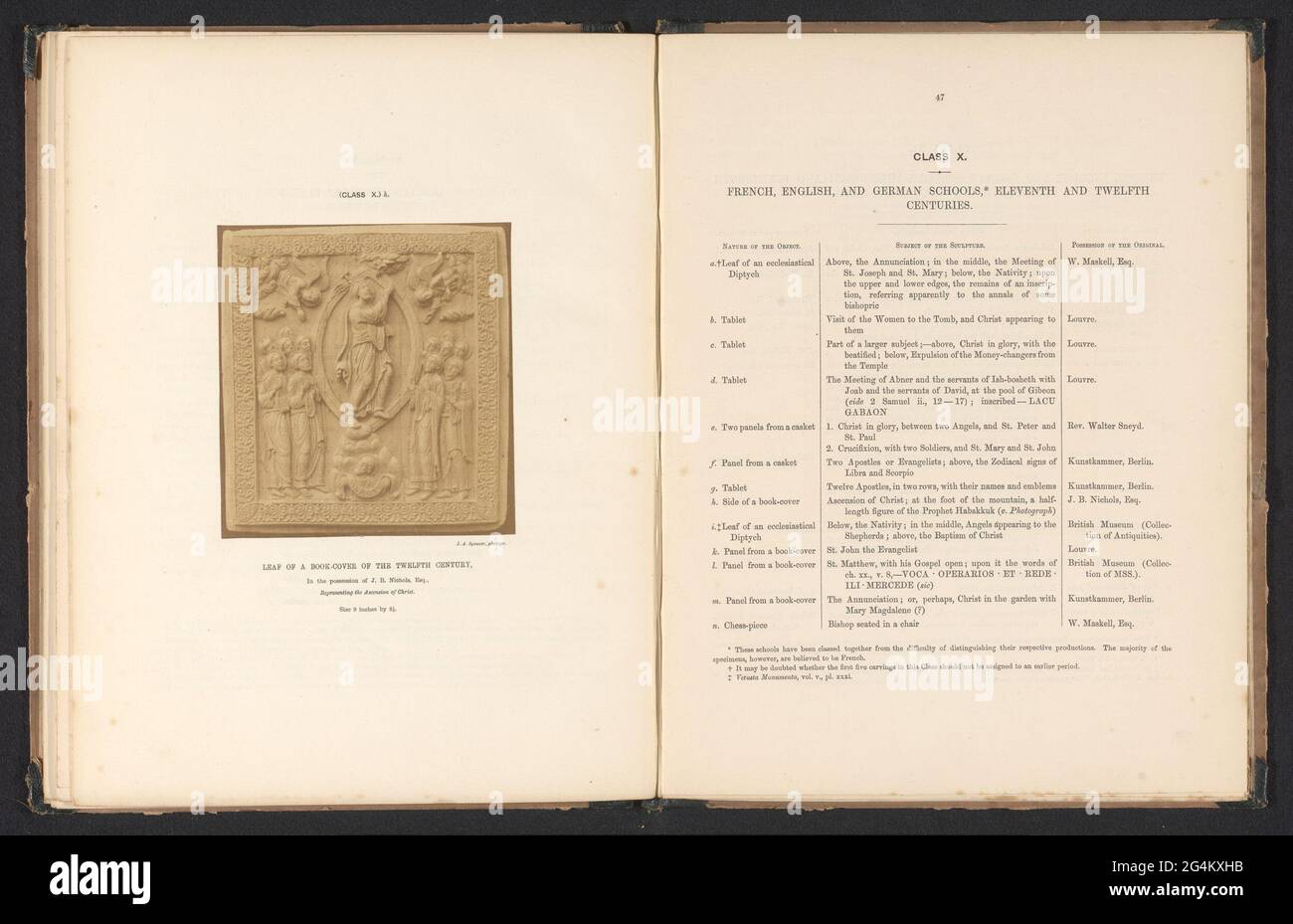 Ivory book cover, representing the Ascension of Christ; Leaf of a Book ...