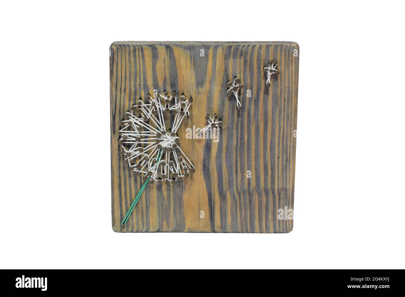 String art. Handwork. Flower Stock Photo - Alamy