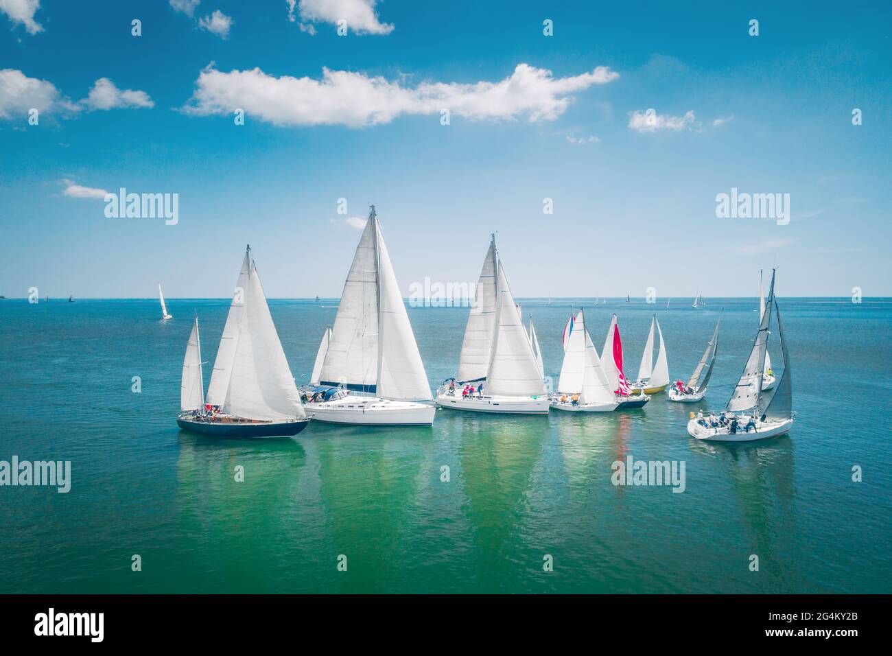Aerial yacht hi-res stock photography and images - Alamy