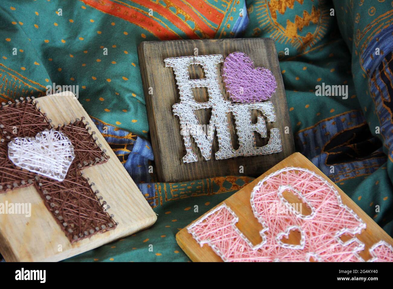 String art pin thread art hi-res stock photography and images - Alamy