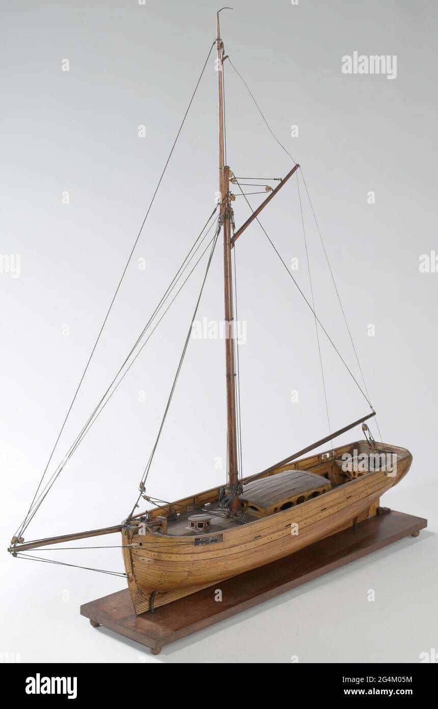 Model of a Gentleman's Yacht. Witnessed a slide model without sailing ...