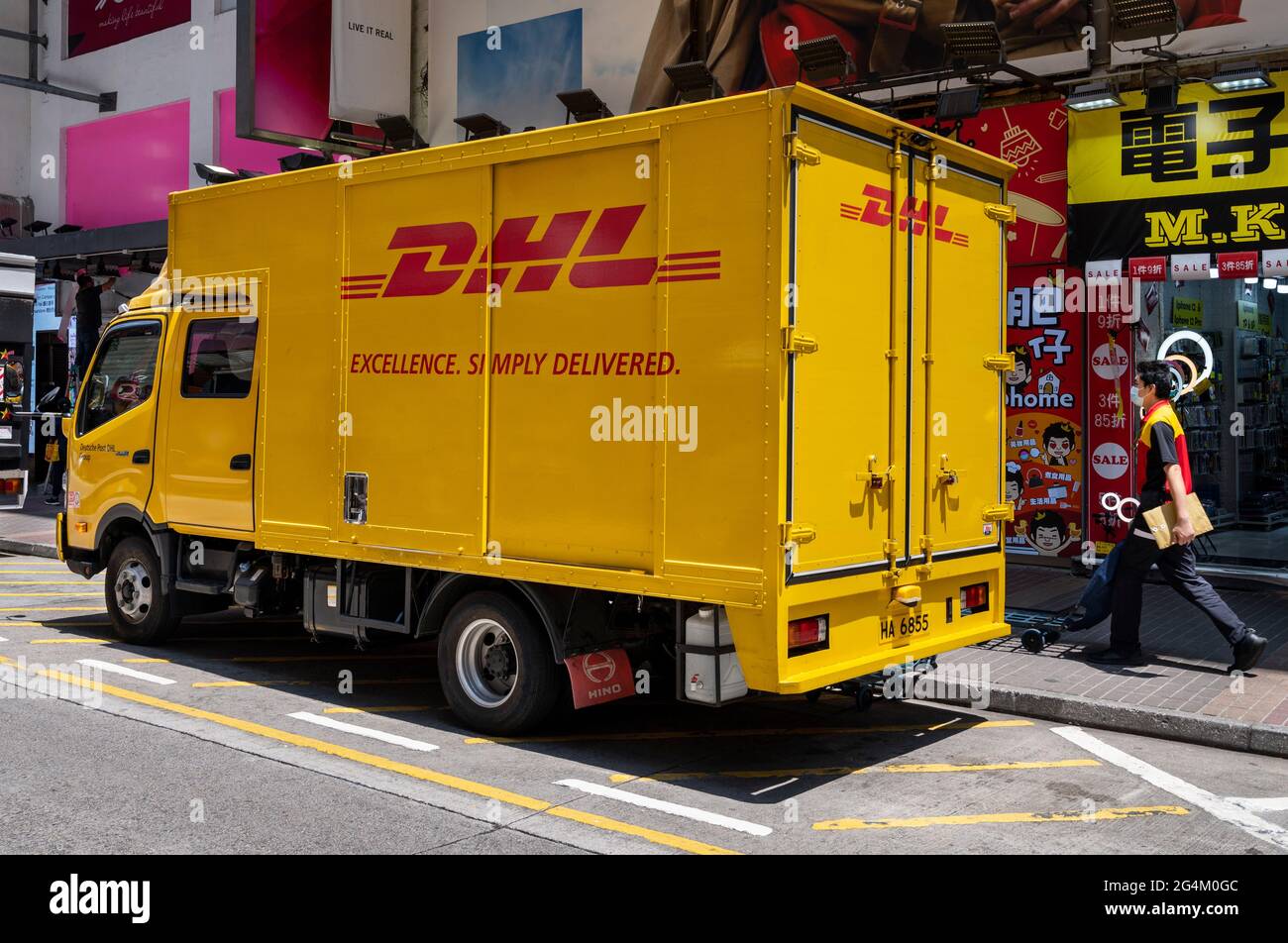 Hong Kong, China. 10th Apr, 2021. German express delivery mail company ...