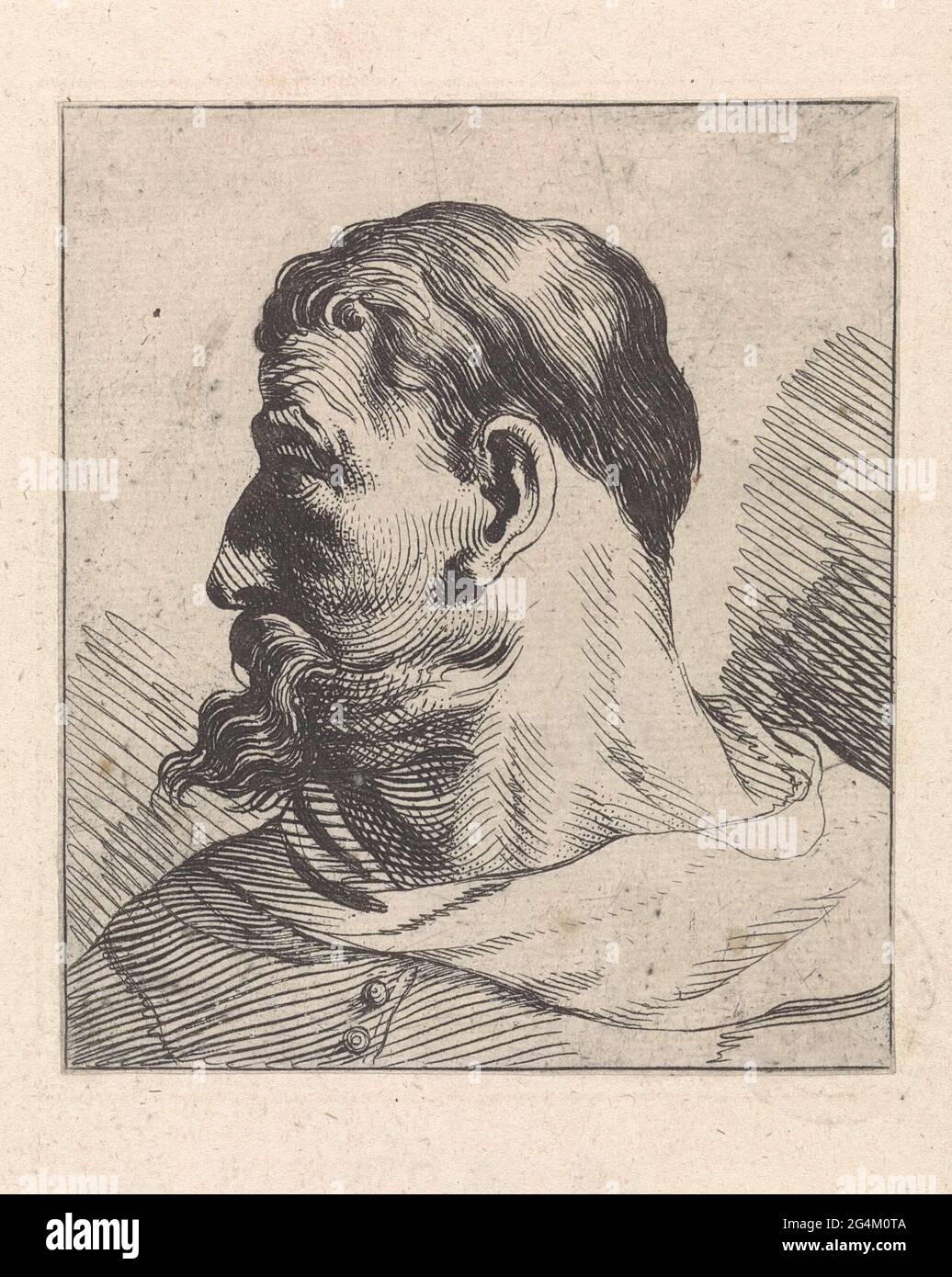 . Portrait of an apostle of the front of the front, turned to the left ...