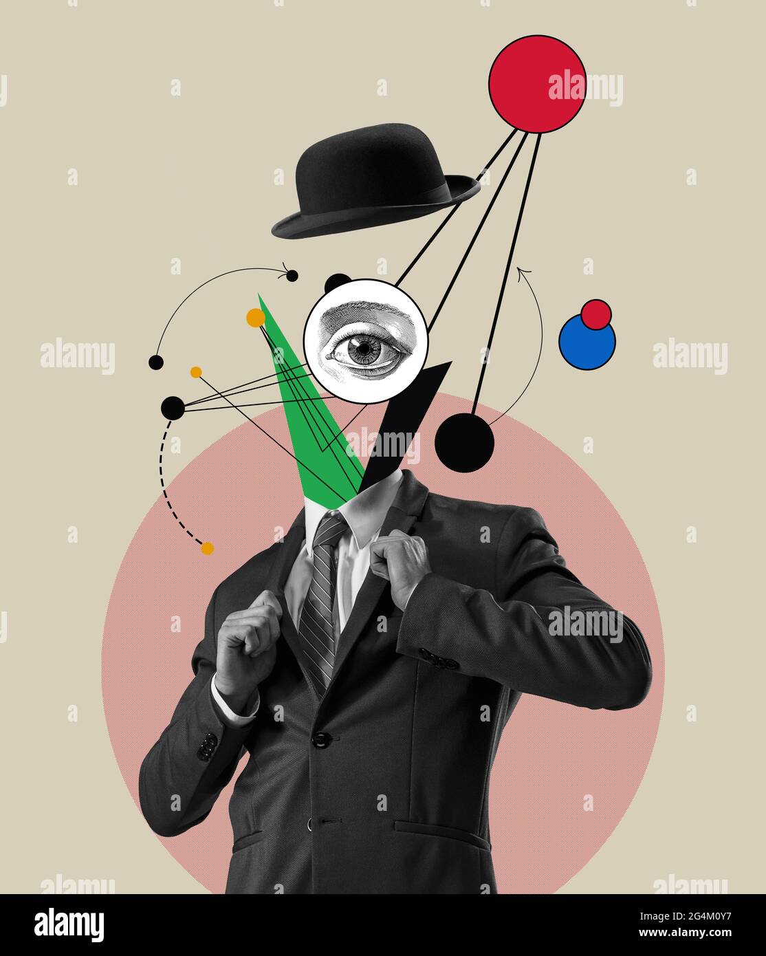 Modern design, contemporary art collage. Inspiration, idea, trendy ...