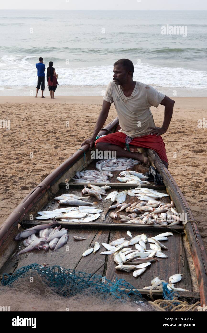 Fishing activities by local fishermen at Puri, Odisha, the most popular ...