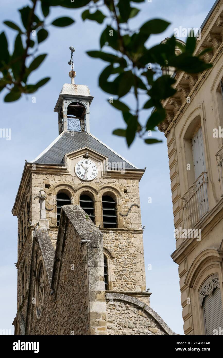 Belltower, Collegiale Saint-Julien, Tournon-sur-Rhône, Ardèche, AURA ...