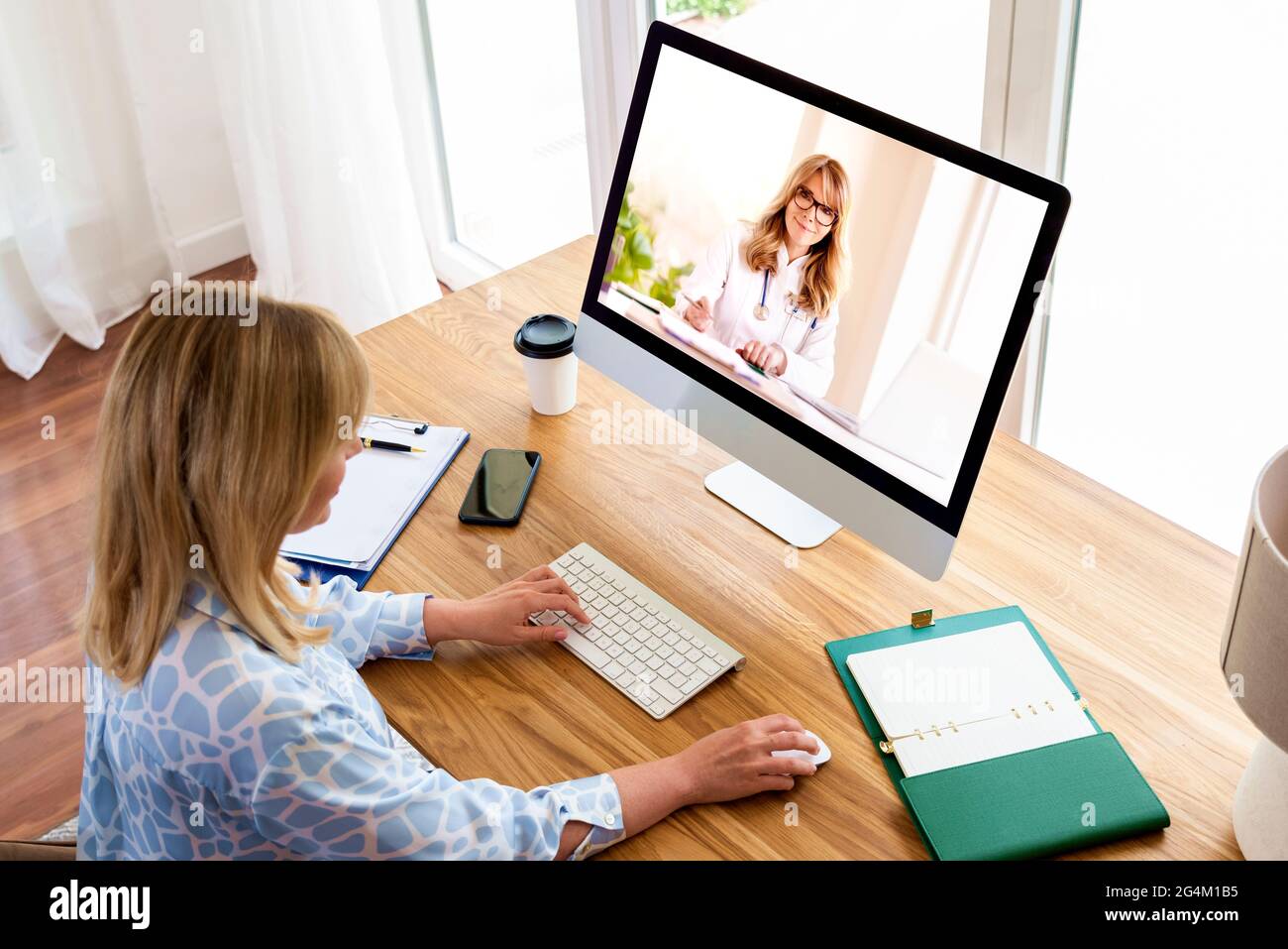 Female virtual assistant working at home hi-res stock photography and ...