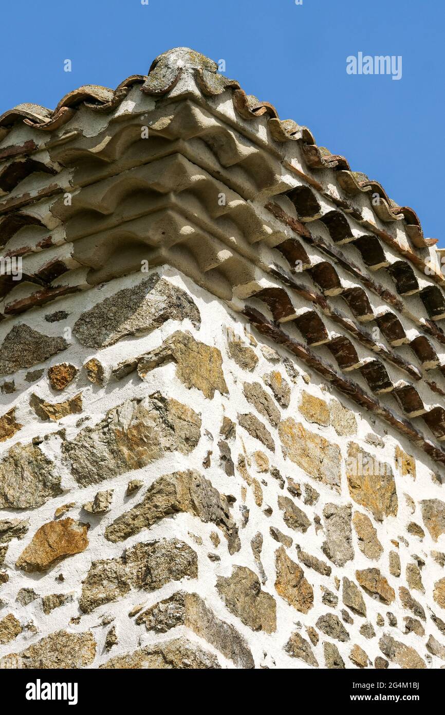 Typical roof, Tournon-sur-Thône, Ardèche, AURA Region, France Stock ...