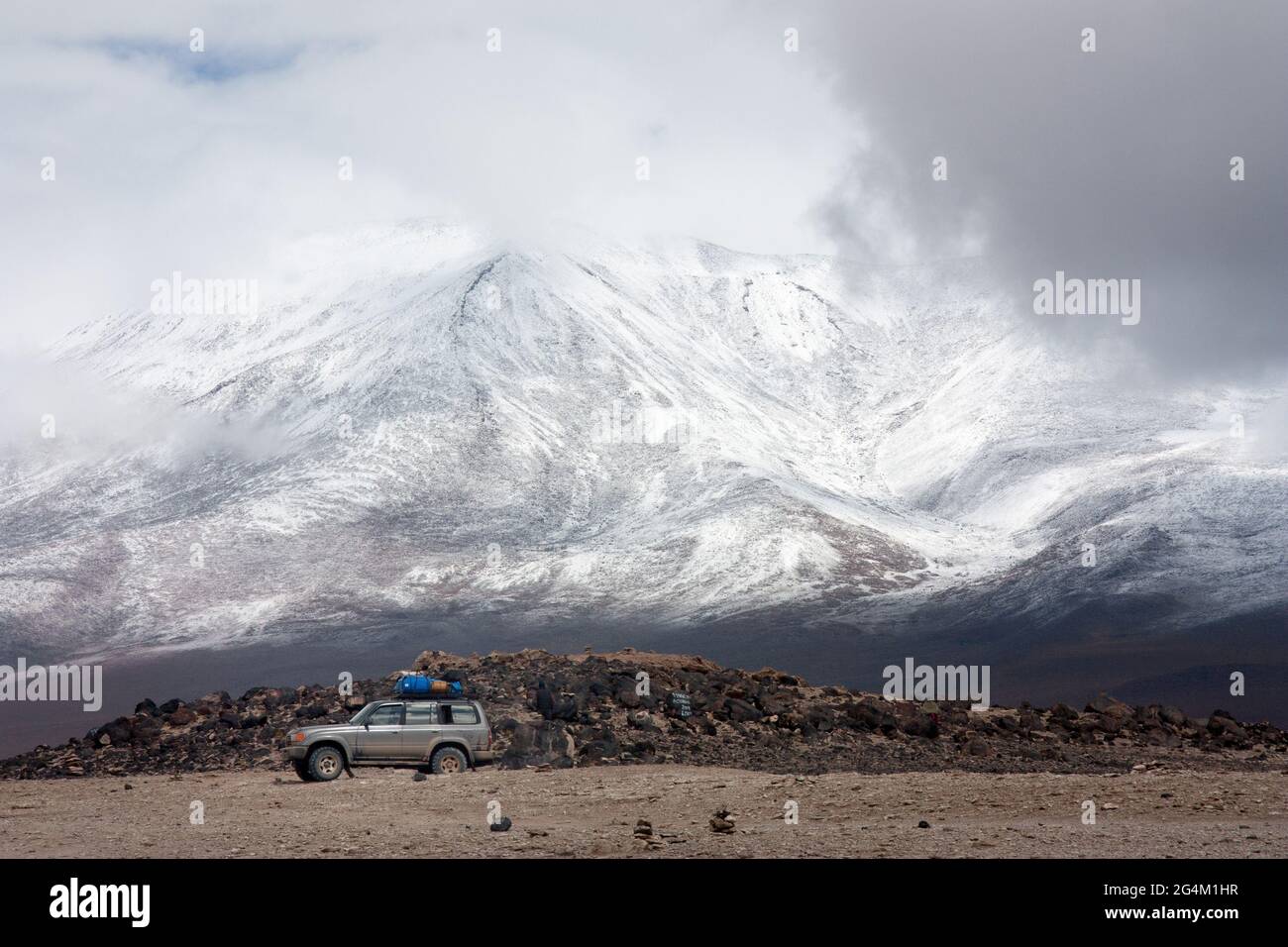 Laguna Verde and Vulcano Azufral Bolivia, South America Stock Photo - Alamy