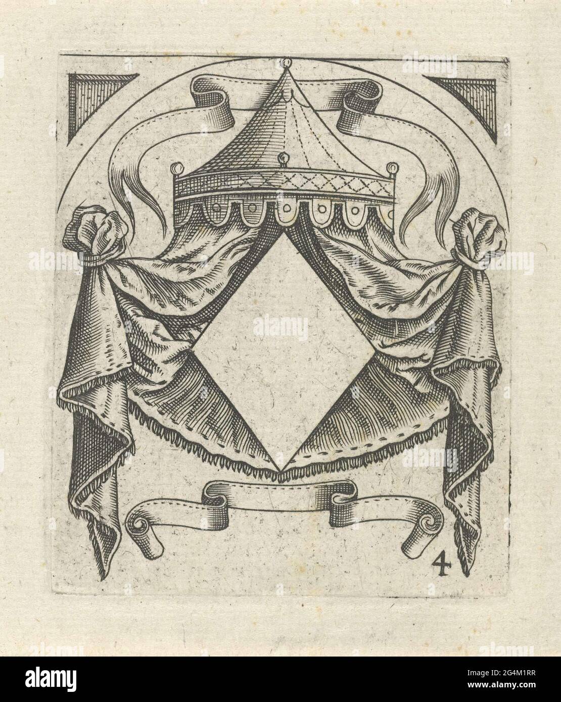 . Sheet from series coats of arms with empty compartments Stock Photo ...