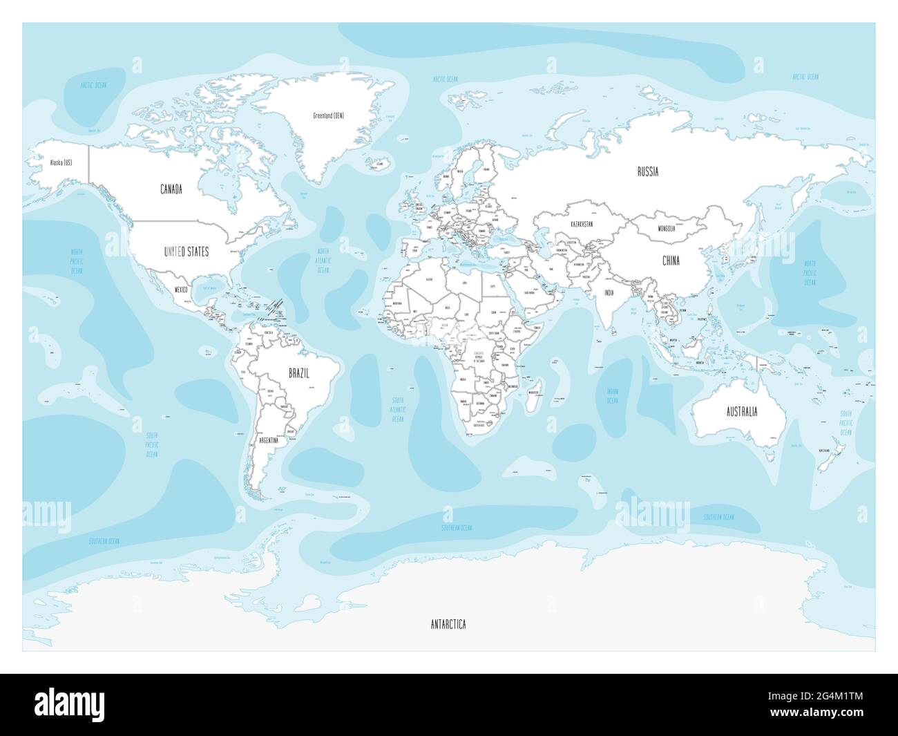Cartoon map of the world hi-res stock photography and images - Alamy