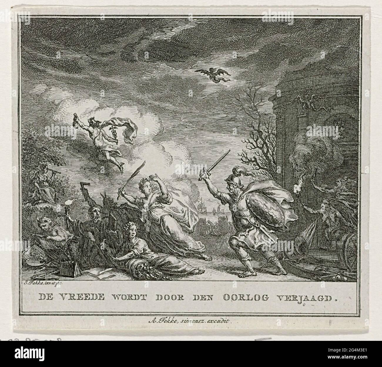 . Allegorical performance in which the war drives the peace. On the ...