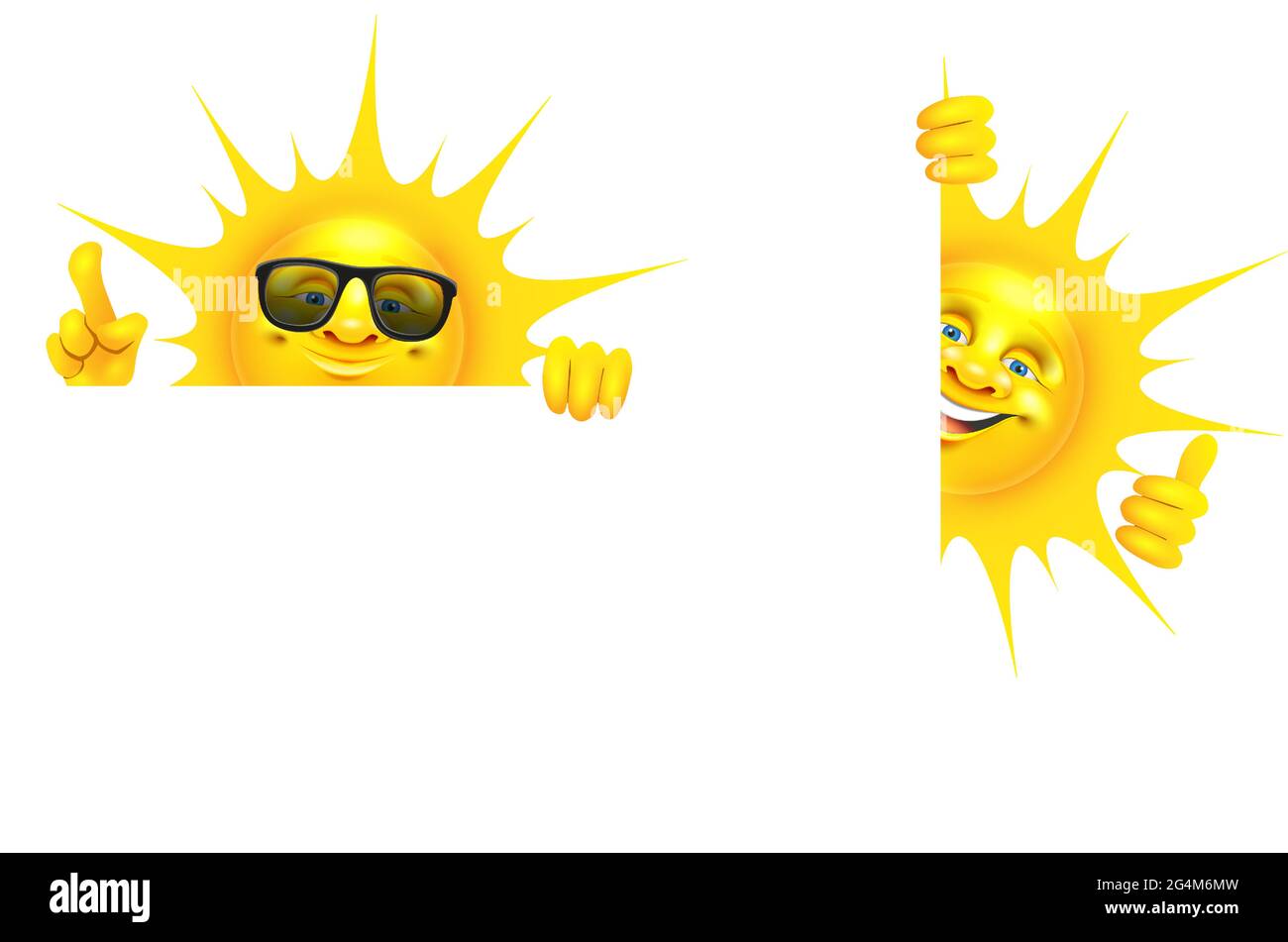Sun character mascot behind banner Stock Vector Image & Art - Alamy