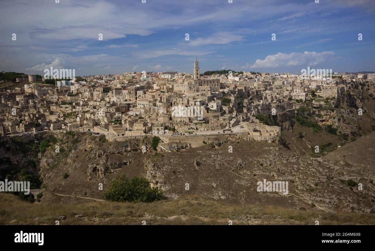 View of Matera from Gravina, Lucania,Basilicata, South Italy, Italy ...