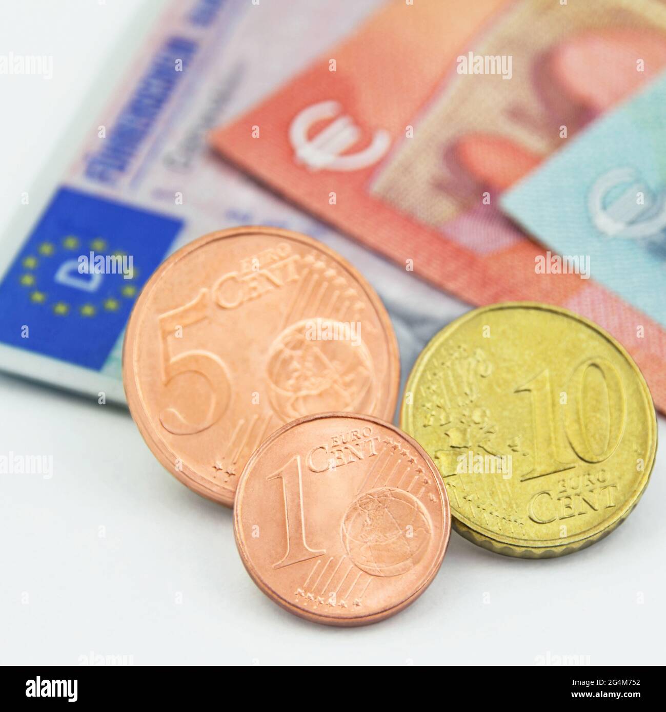 16 Cent Euro with German driving licence Stock Photo - Alamy