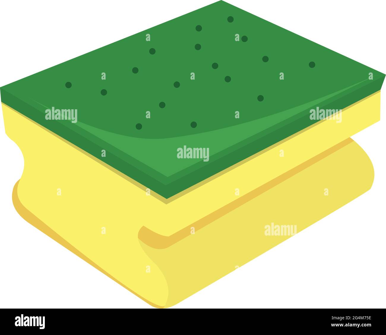 Vector emoticon illustration of a kitchen sponge Stock Vector Image ...