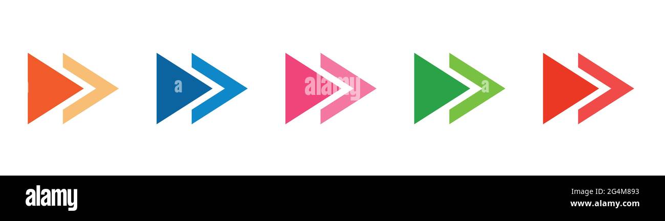 Modern web arrows colourful set, great design for any purposes. Arrow ...