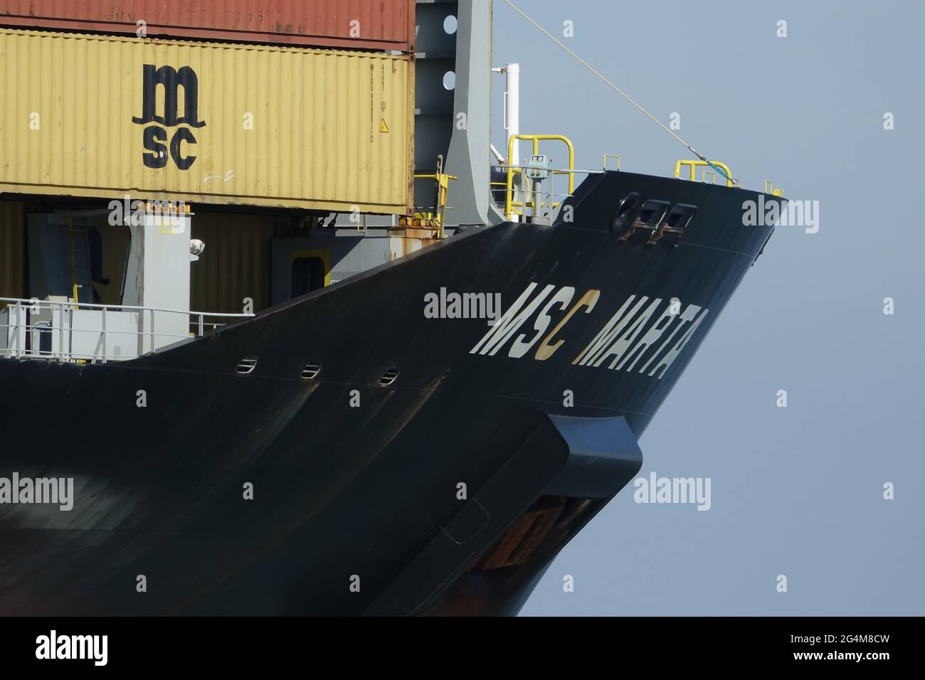 Msc container ship vessel hi-res stock photography and images - Alamy
