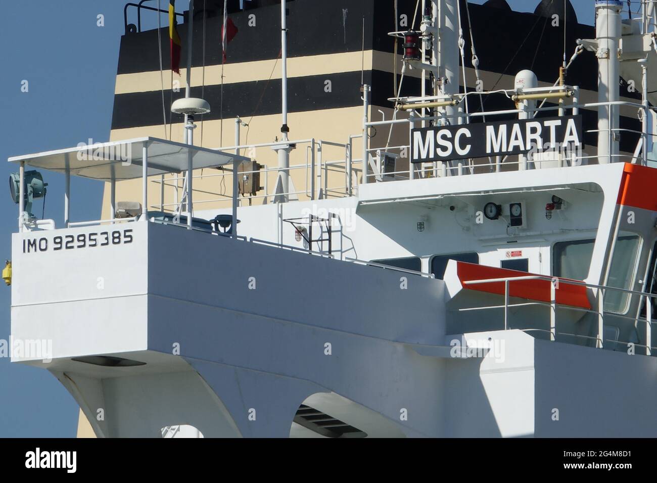 Superstructures of mv MSC MARTHA Stock Photo - Alamy