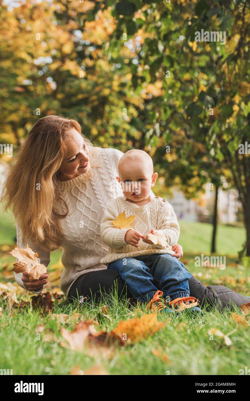 Baby enjoying mother hi-res stock photography and images - Alamy