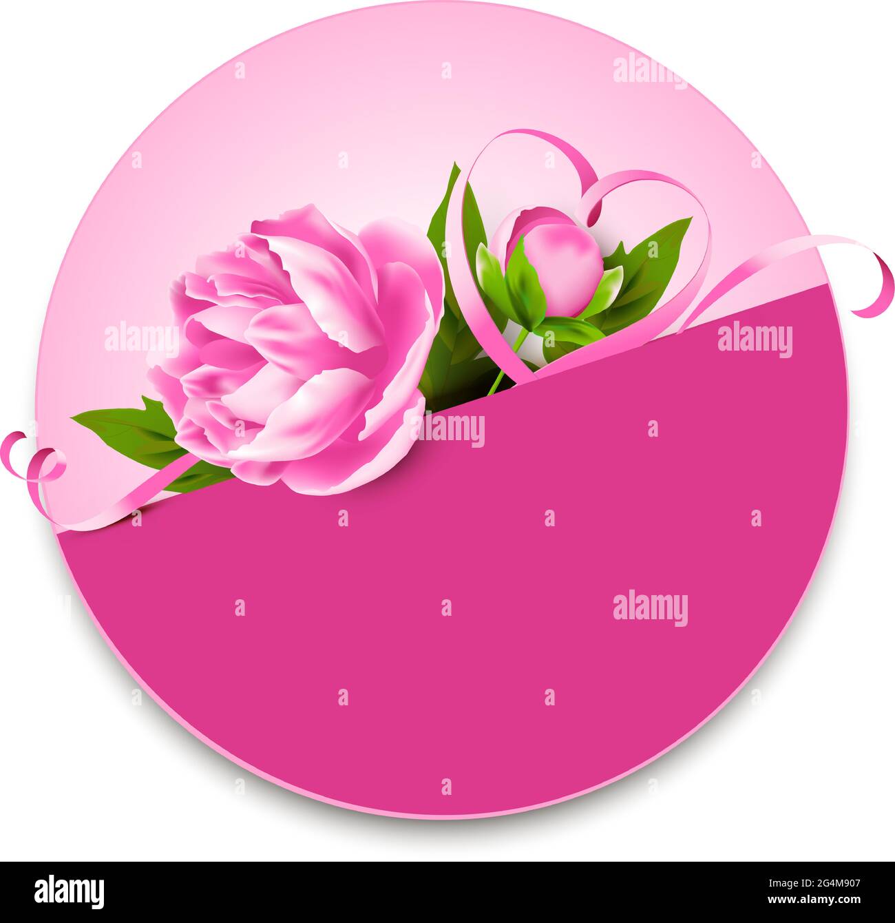 Pink flower shaped Stock Vector Images - Alamy